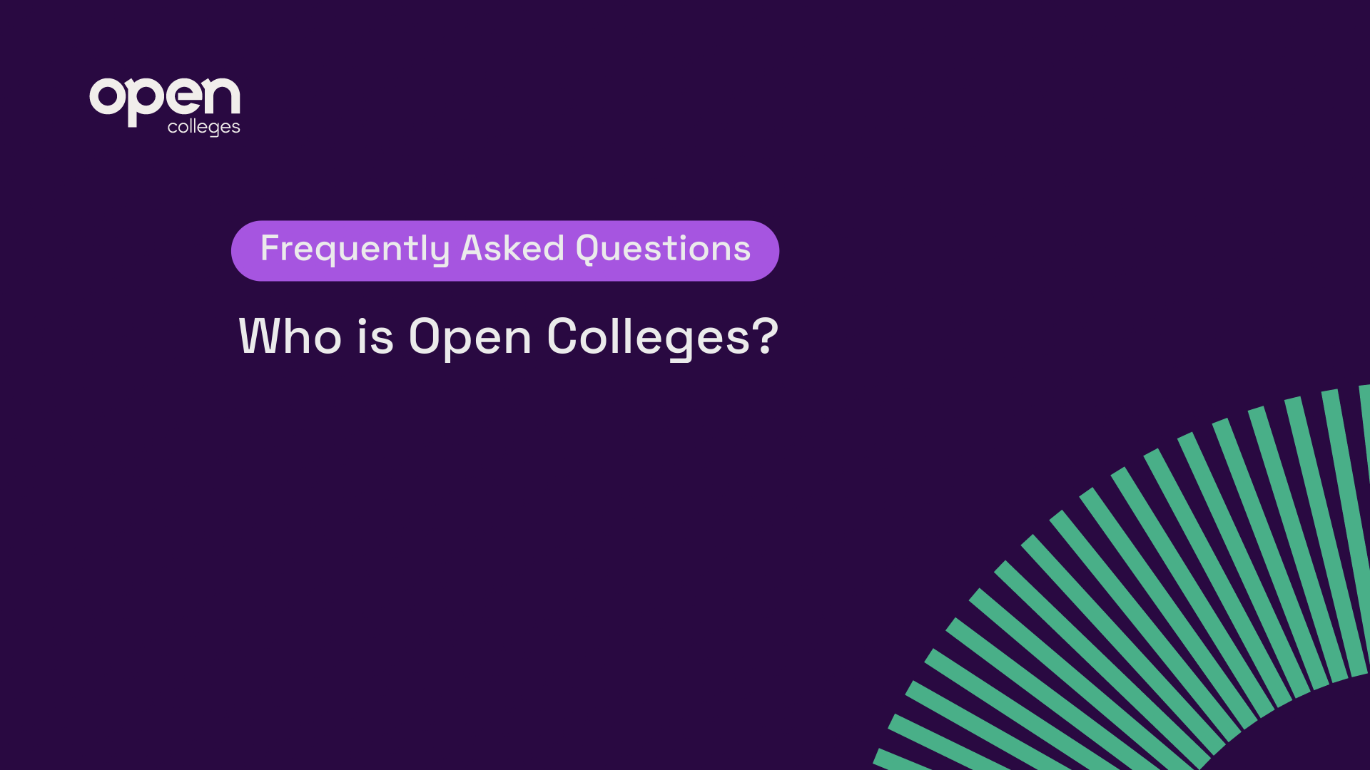 Our History – Open Colleges